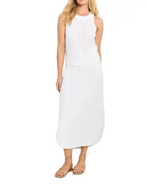 NIC+ZOE Rumba Linen Dip Skirt