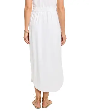 NIC+ZOE Rumba Linen Dip Skirt