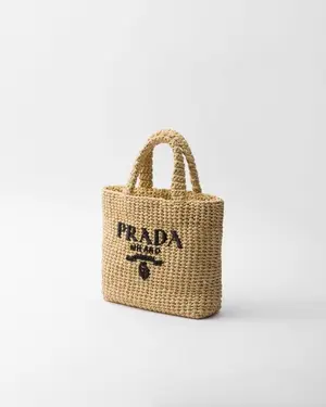 Prada Small Crochet Tote Bag - Neutral