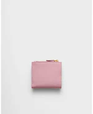 Prada Small Saffiano And Smooth Leather Wallet