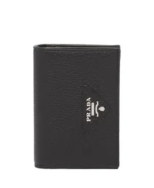 Prada Small Leather Wallet - Black