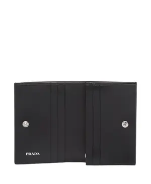 Prada Small Leather Wallet - Black