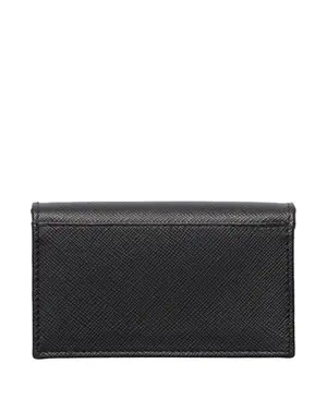 Prada Saffiano Leather Card Holder - Black
