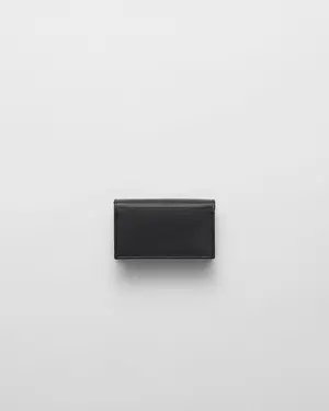 Prada Saffiano Leather Card Holder - Black