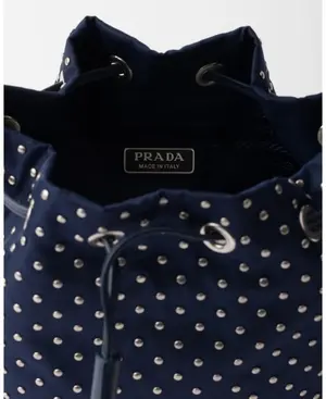 Prada Re-nylon Mini-bag With Studs
