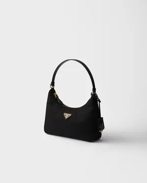Prada Re-edition 2005 Re-nylon And Saffiano Mini Bag - Black