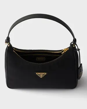 Prada Re-edition 2005 Re-nylon And Saffiano Mini Bag - Black