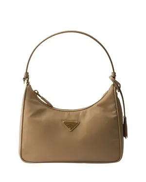 Prada Re-Edition 2005 Re-Nylon And Saffiano Mini Bag Brown/khaki