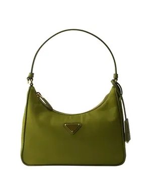 Prada Re-Edition 2005 Re-Nylon And Saffiano Mini Bag Dark Green