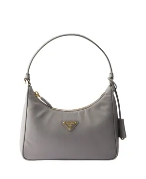 Prada Re-edition 2005 Re-nylon And Saffiano Mini Bag - Grey