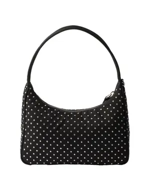 Prada Re-edition Re-nylon Mini Bag With Studs - Black