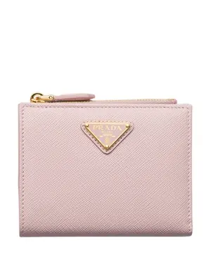 Prada Small Saffiano Leather Wallet Light Pink