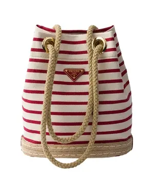 PRADA Prada Mariner Small Fabric Bucket Bag