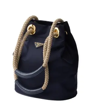 Prada Re-nylon Small Bucket Bag - Blue