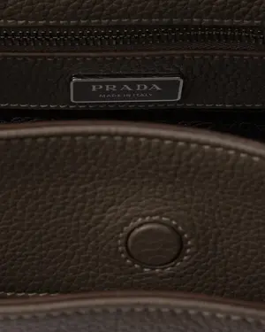 Prada Leather Shoulder Bag - Grey