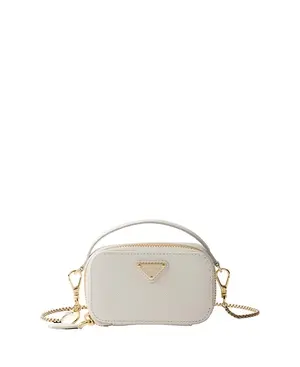 Prada Saffiano Leather Mini-Pouch White