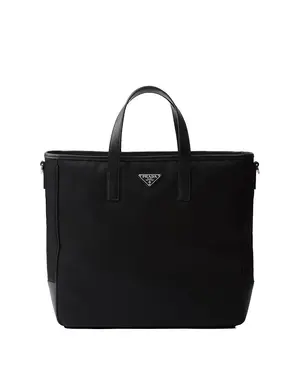 Prada Re-nylon And Saffiano Leather Tote Bag