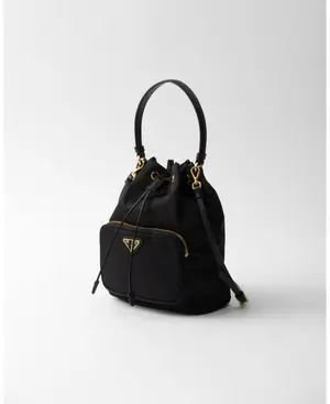 Prada Duet Re-nylon Bucket Bag - Black