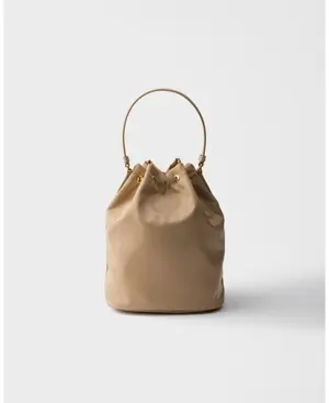 Prada Duet Re-nylon Bucket Bag - Brown