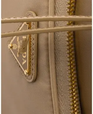 Prada Duet Re-nylon Bucket Bag - Brown