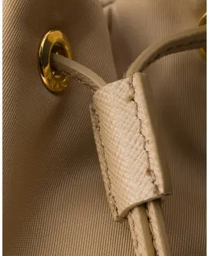 Prada Duet Re-nylon Bucket Bag - Brown