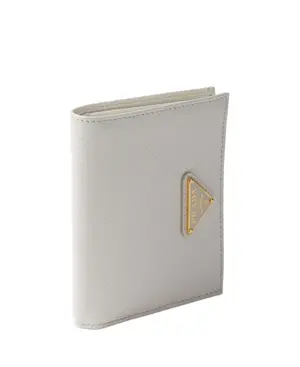 Prada Small Saffiano Leather Wallet - White