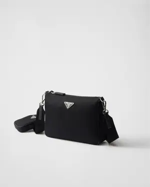 Prada Re-nylon And Saffiano Leather Shoulder Bag