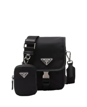 Prada Re-nylon And Saffiano Leather Shoulder Bag