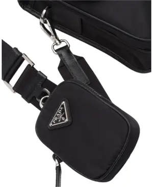 Prada Re-nylon And Saffiano Leather Shoulder Bag