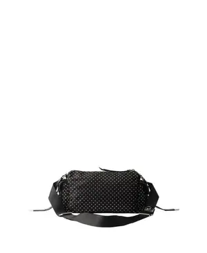 Prada Re-nylon Shoulder Bag With Studs