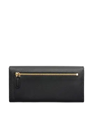 Prada Large Saffiano Leather Wallet - Black