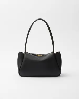 Prada Darling Medium Leather Shoulder Bag - Black