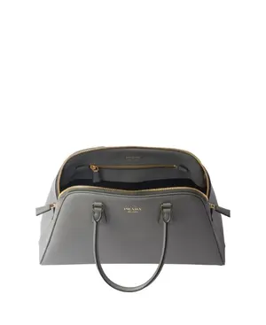 Prada Large Saffiano Leather Handbag - Grey