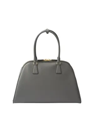 Prada Large Saffiano Leather Handbag - Grey