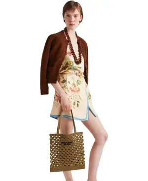 Prada Crochet Tote Bag
