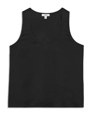 REISS Ruby Silk Blend Cami - Black
