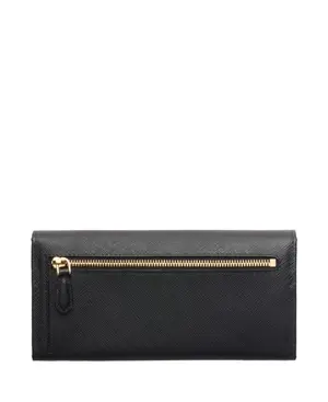 Prada Large Saffiano Leather Wallet - Black