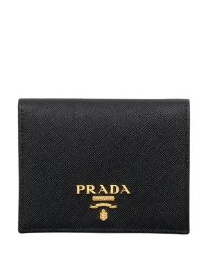 Prada Small Saffiano Leather Wallet - Black