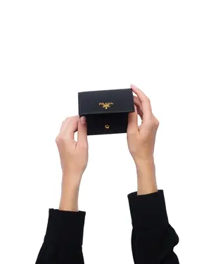 Prada Small Saffiano Leather Wallet - Black