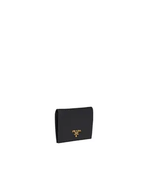 Prada Small Saffiano Leather Wallet - Black