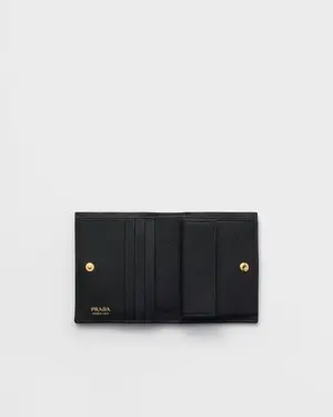 Prada Small Saffiano Leather Wallet - Black
