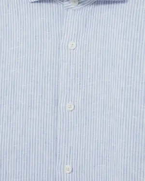 REISS Ruban Long Sleeve Linen Shirt