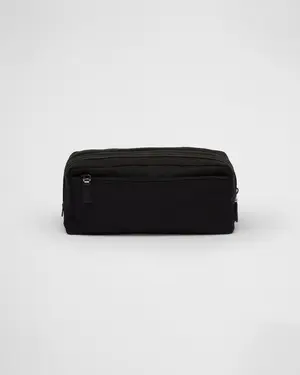 Prada Re-nylon And Saffiano Leather Travel Pouch