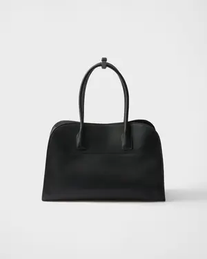 Prada Large Leather Tote - Black