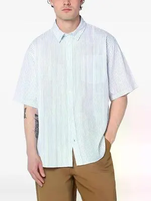 Carhartt Work In Progress Striped Cotton Shirt - Blue