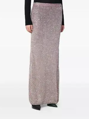 Balenciaga Glitter-detailing Long Skirt