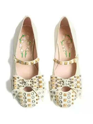 Valentino Garavani Mary Jane Ballerinas - Neutrals