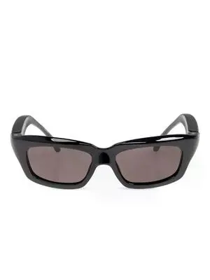 Balenciaga Rectangle-frame Sunglasses - Black