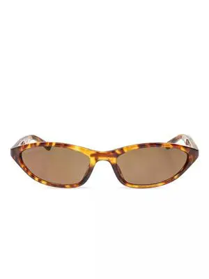 Balenciaga Blade Sunglasses - Brown