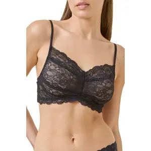 PAPINELLE Lace Bralette Black